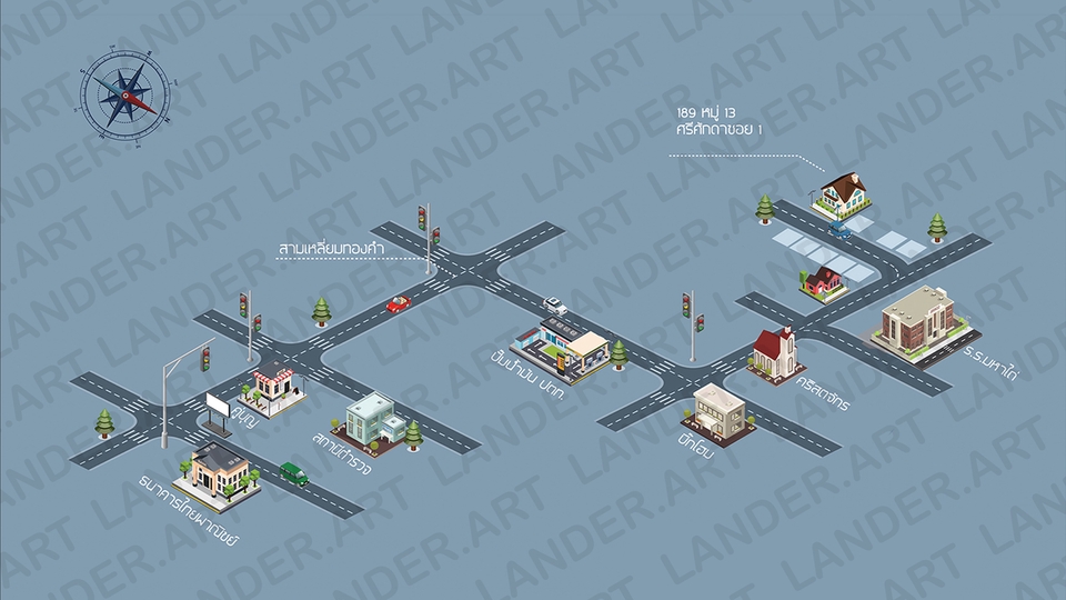 2D&3D Maps Design รับออกแบบแผนที่เพื่อใช้ในงานประชาสัมพันธ์