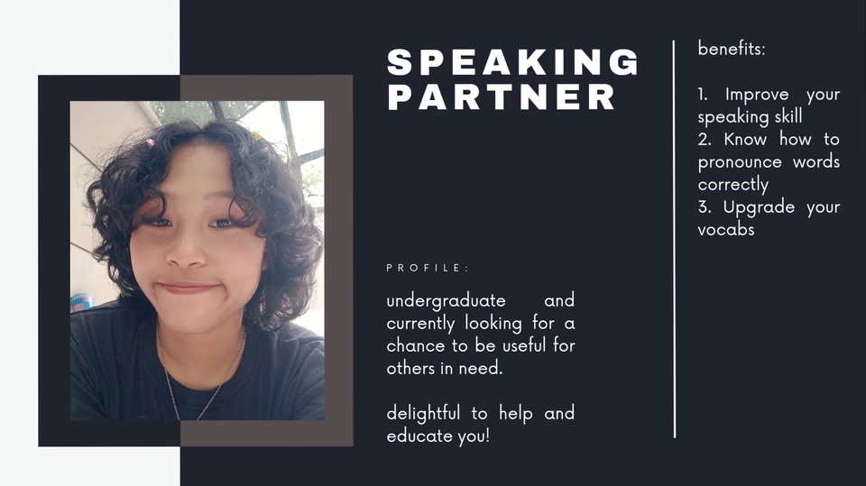 English speaking partner