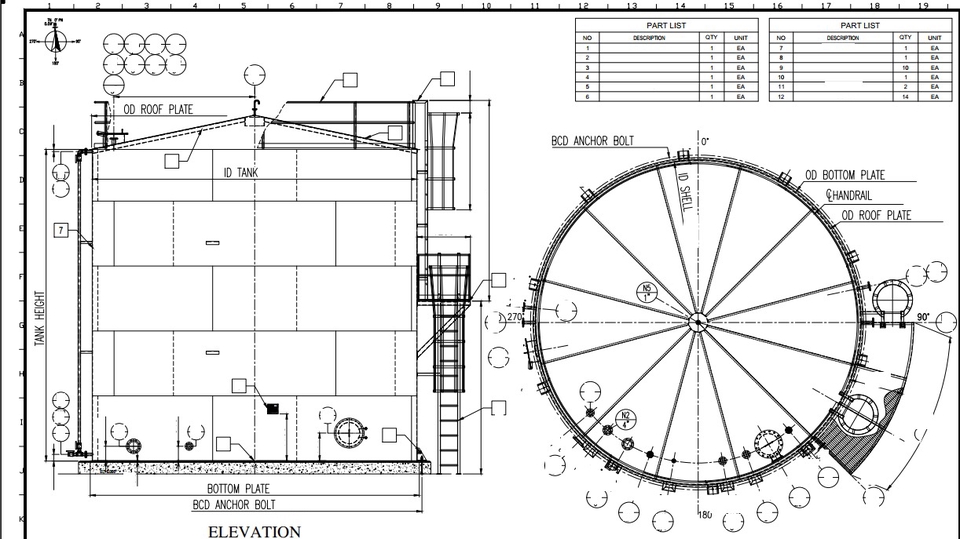 Jasa Gambar Teknik Pressure Vessel & Storage Tank