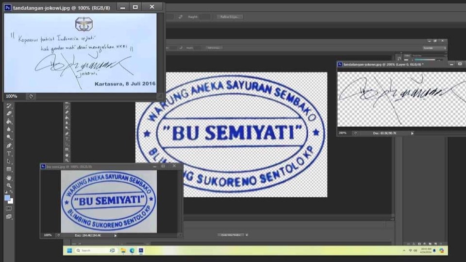 Digitalisasi tanda tangan dan cap perusahaan