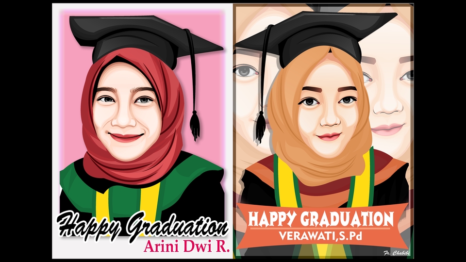 Ilustrasi Kartun Wisuda Murah