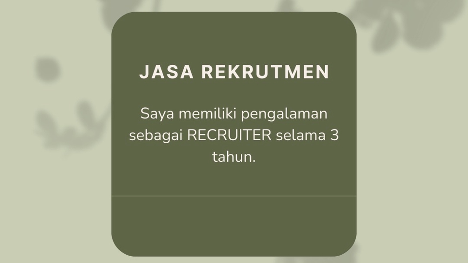 Jasa Rekrutmen
