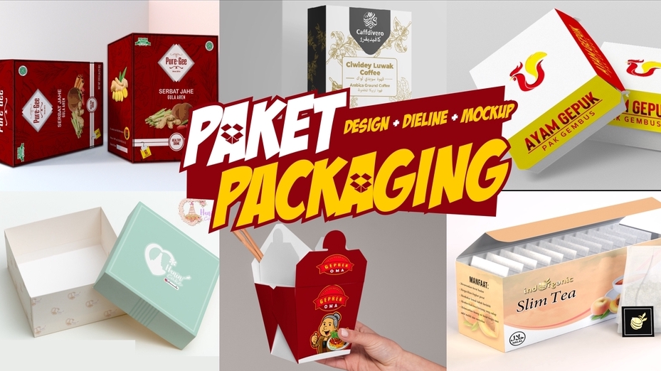 DESAIN PACKAGING MANTUULLL! (BISA REQUEST ASET DARI CANVA PRO DAN ...