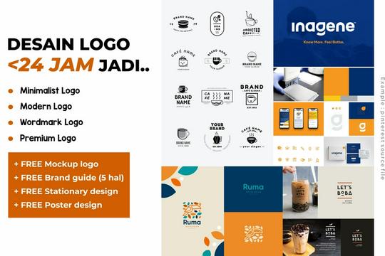 Desain Logo Profesional FREE Brand guideline dengan kualitas terjamin ...