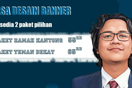 Jasa Desain Banner Sesuai Permintaan Anda