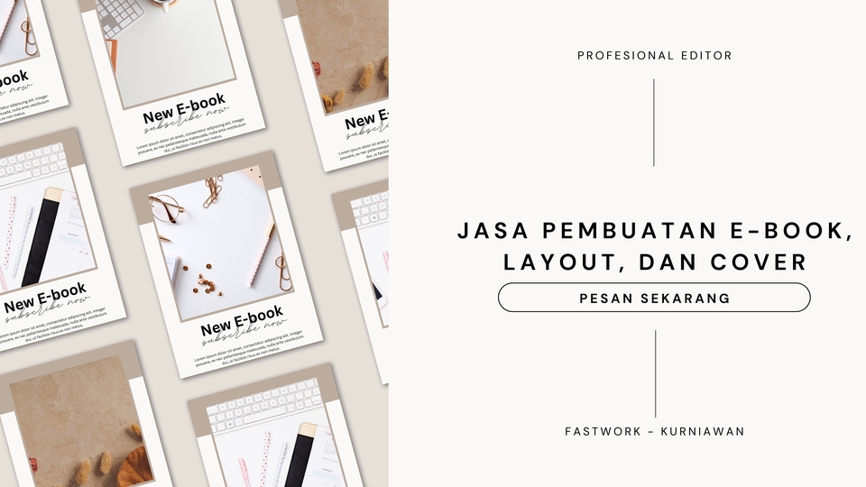 Jasa Pembuatan e-Book (Ber e-ISBN), Layout (Tata Letak), dan Cover Buku