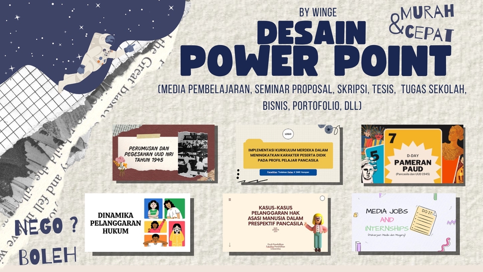 Desain Power Point / Salindia Tugas, Media Ajar bahkan Bisnis