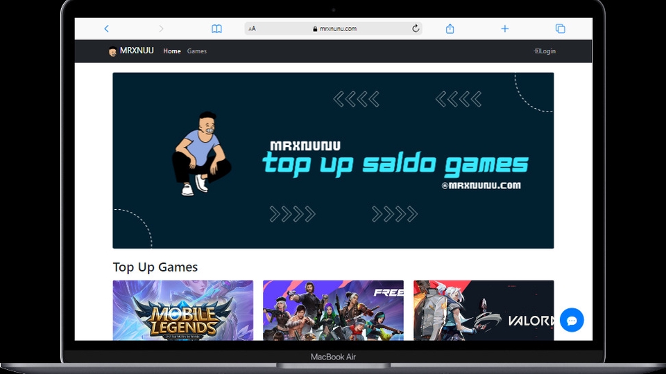Website Top Up Diamond Games