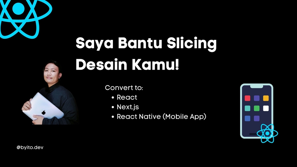 Slicing Desain UI/UX ke Aplikasi dan Web (React.js, React Native & Next.js)