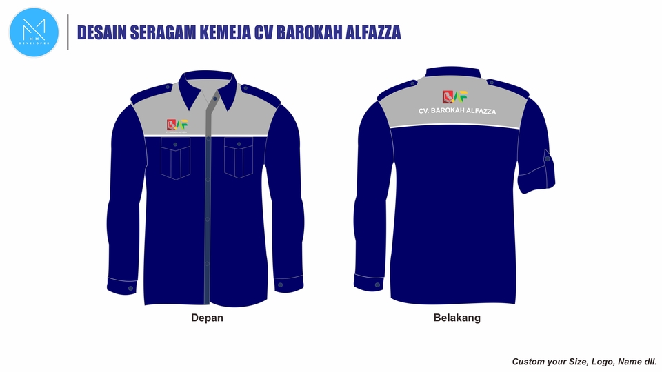 Desain Seragam Komunitas, Organisasi, Kantor, Perusahaan dll.