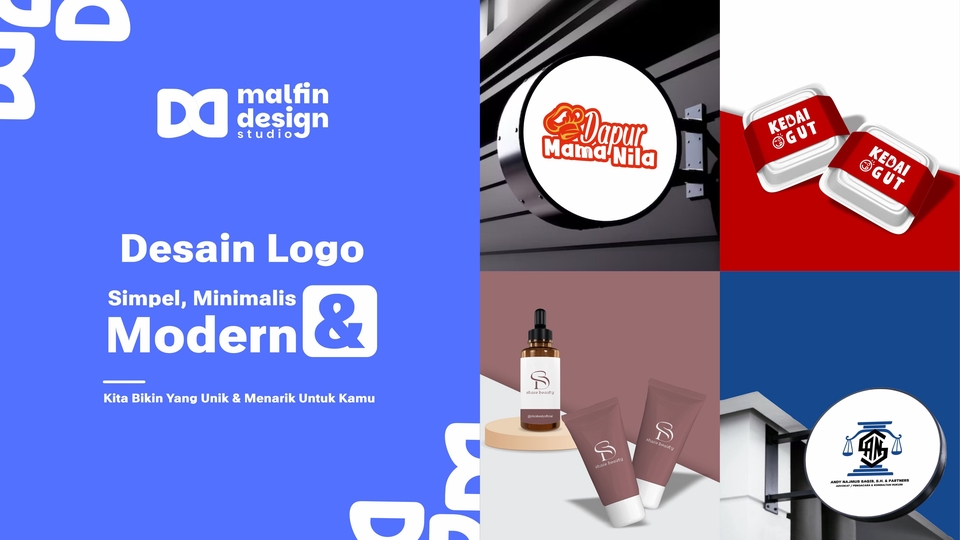 Desain Logo Simpel, Minimalis & Modern