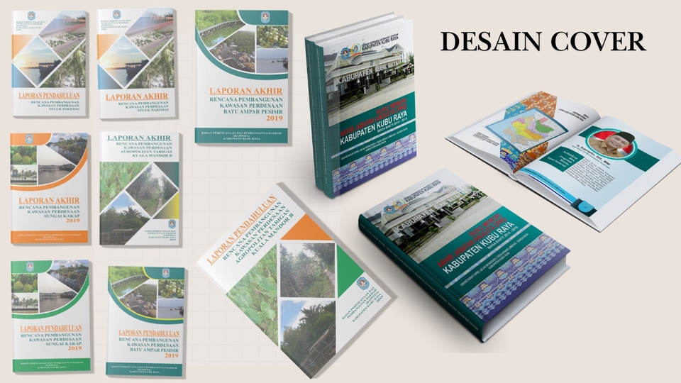 Custom Desain Cover Buku / Laporan / Ebook