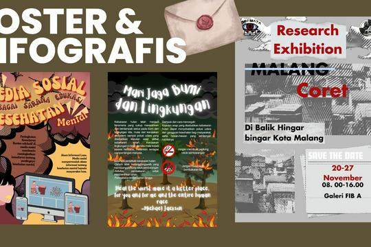 Pembuatan desain poster/infografis kekinian dan unik