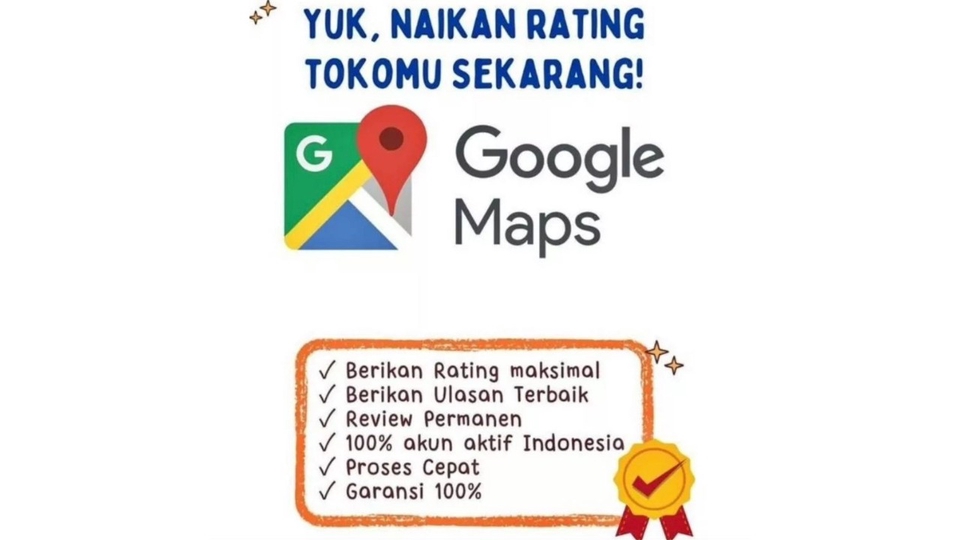 Rating & review Gmaps Anti drop garansi 100%