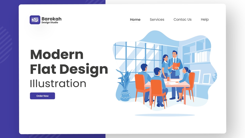 flat modern design