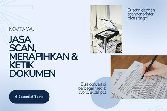 Jasa scan, merapihkan dan ketik dokumen