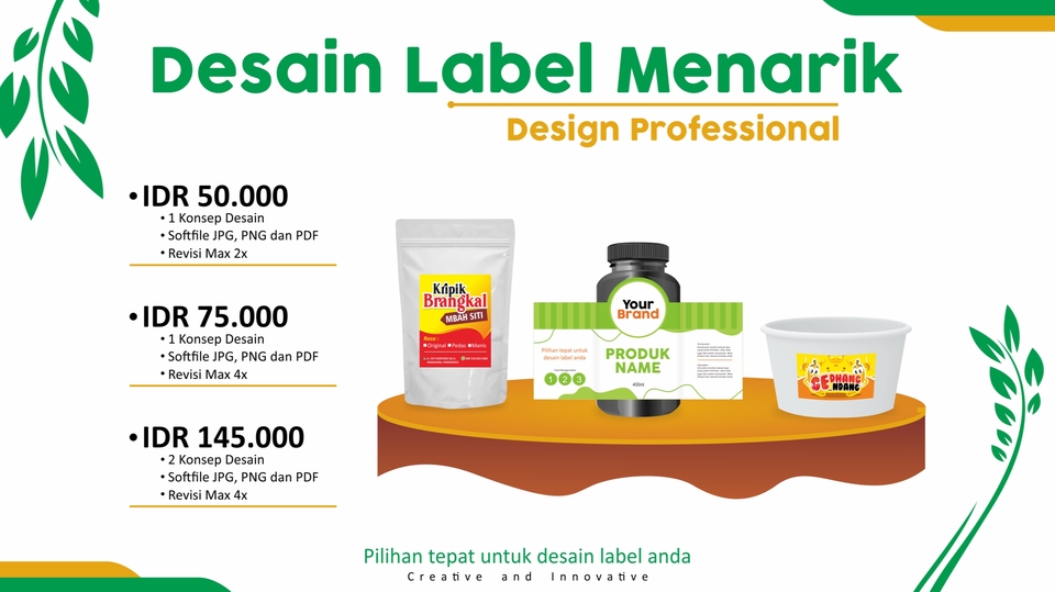 DESAIN LABEL PROFESIONAL