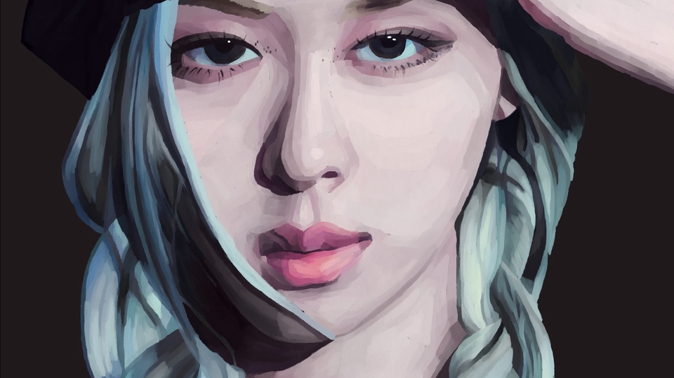 Gambar Wajah Realis | Digital Portrait Drawing