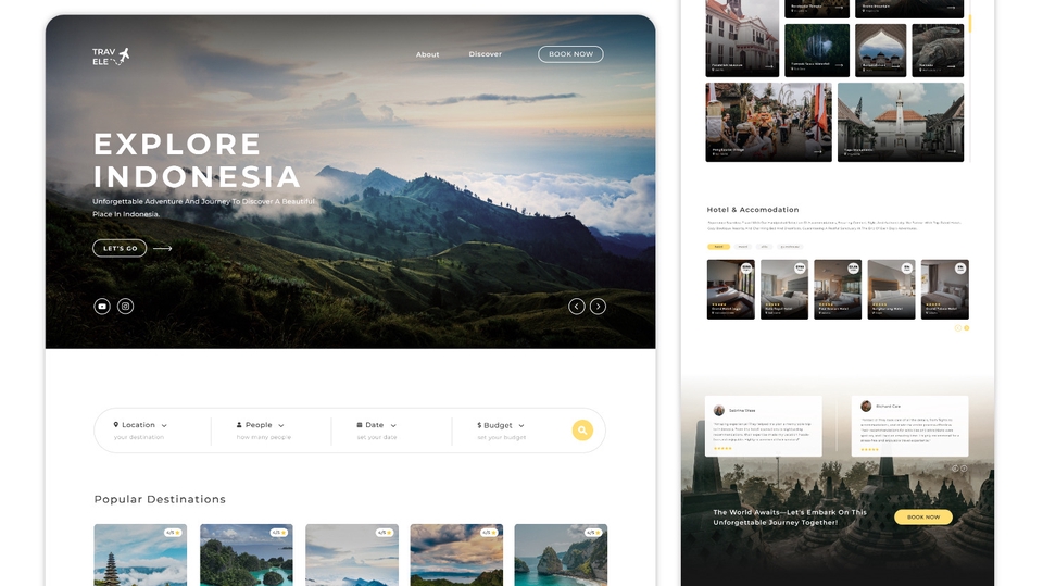 profesional web design landing page