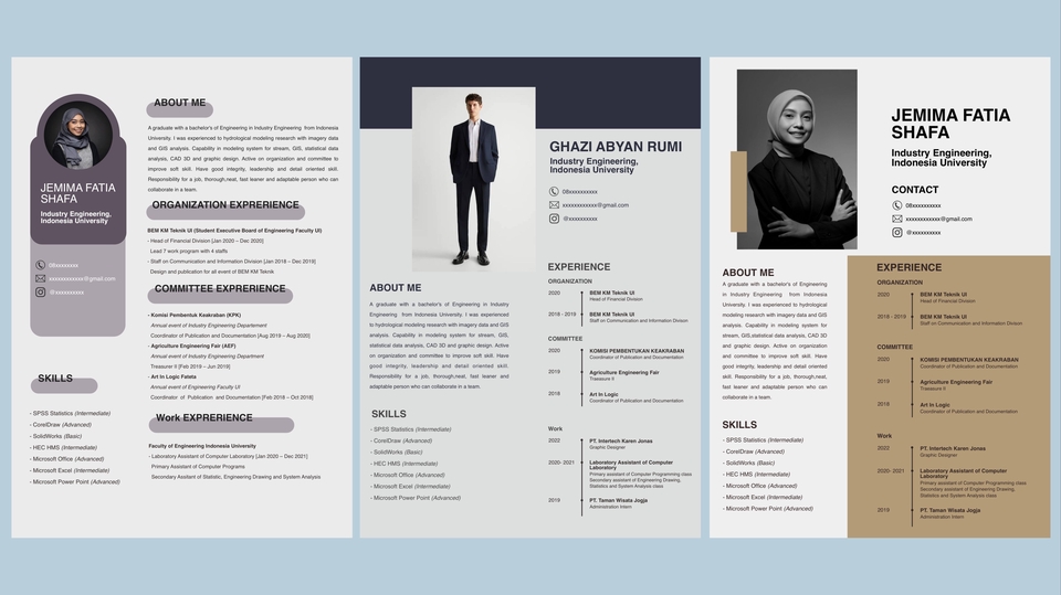 Desain CV Creative & ATS