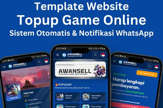 Website Topup Game Online Template PHP Scripts