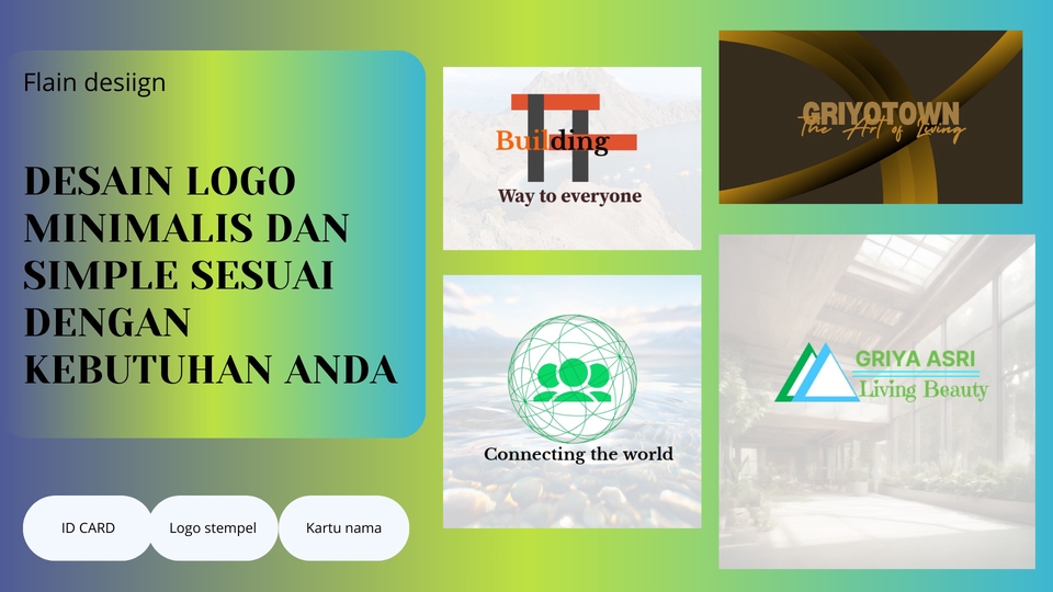 Desain logo simple , cepat dan minimalis serta murah