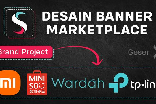 Desain Banner Toko Online Website Marketplace Iklan Promosi Offline ...