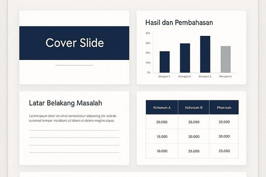 Jasa Desain PowerPoint Profesional & Akademik | 10–30 Slide | Custom ...