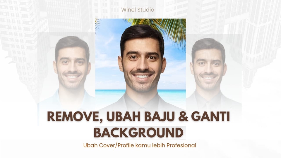 Remove, Ubah Baju dan Ganti Background foto lebih Profesional