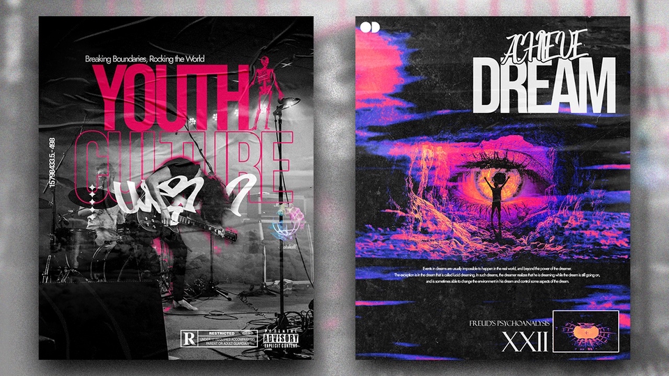 Desain poster modern style