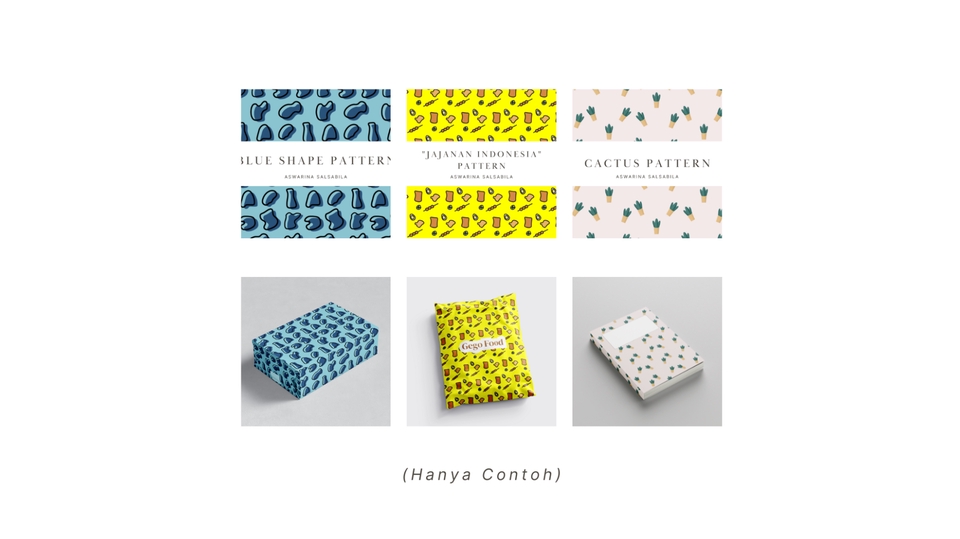 Membuat Pattern untuk Design Produk, 1 Hari selesai