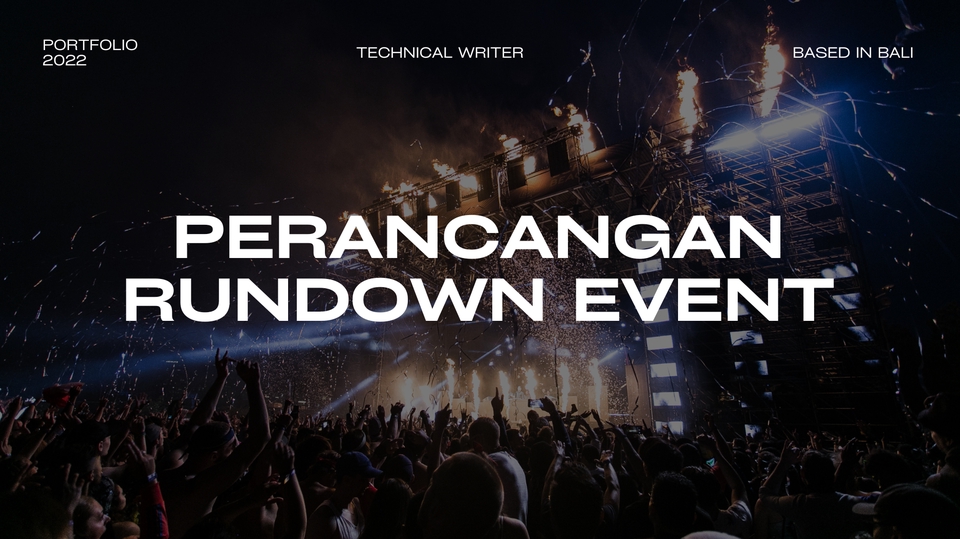 Pembuatan Rundown untuk Event