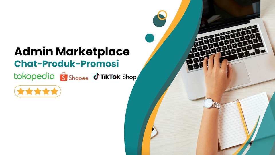 Admin Marketplace/E-Commerce (Tokopedia-Shopee-TikTok Shop)