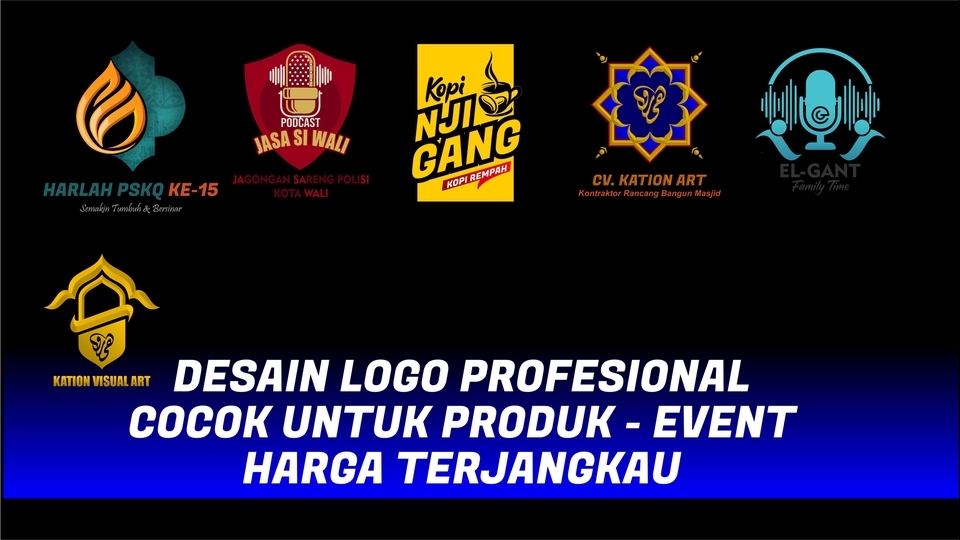 Desain Logo Profesional untuk Produk, Usaha, Bisnis & Event anda