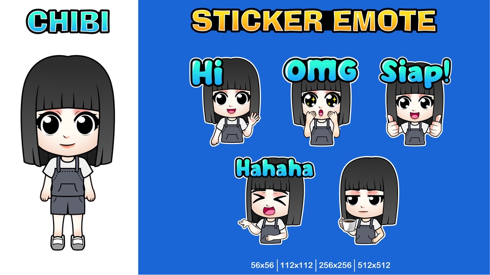 BONUS 1 STIKER UNTUK PEMBELI PERTAMA!!Stiker Emote Chibi Untuk WhatsApp ...