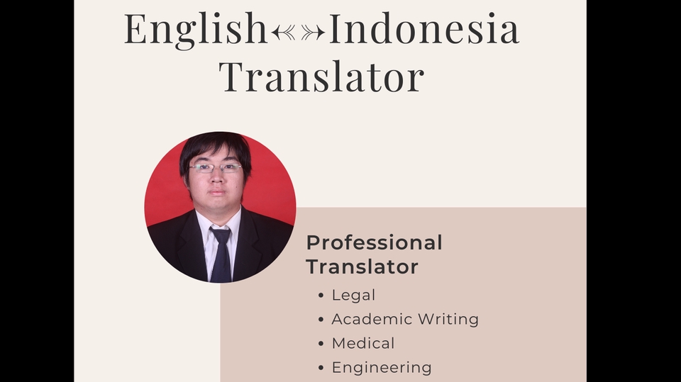 Translation English Indonesia - Indonesia English