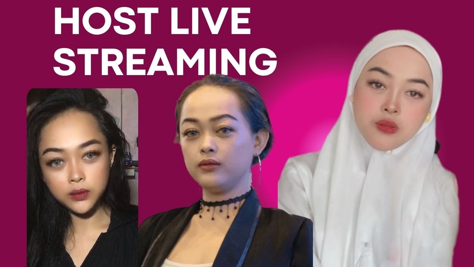 Host Live Streaming Shopee Tiktok Lazada Tokped Instagram Facebook Youtobe Mango Dream Bigo Hago Dll