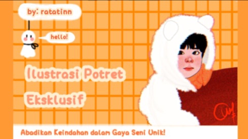 Ilustrasi potret eklusif