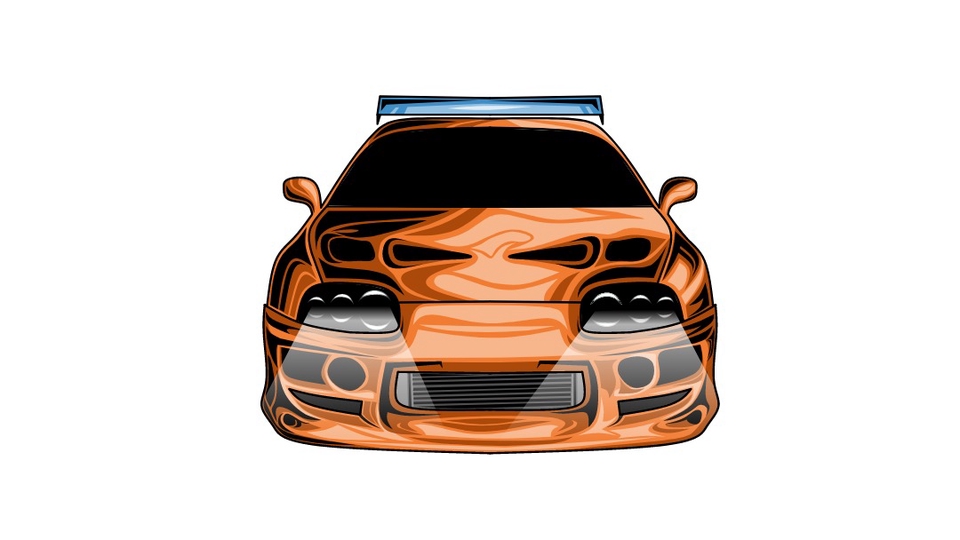 Desain Illustrasi atau Vector Otomotif Detail