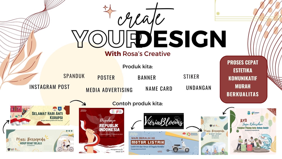 Poster Banner Sticker Spanduk Name Card Media Advertising