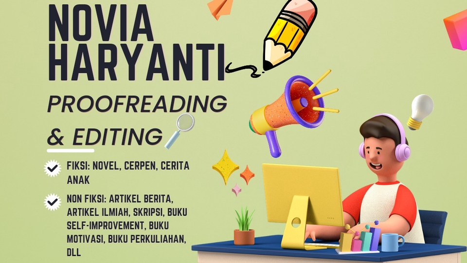 Proofreading dan Editing Naskah Fiksi dan Non Fiksi