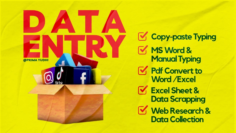 🔴 professional & quick DATA ENTRY services with 100% accuracy