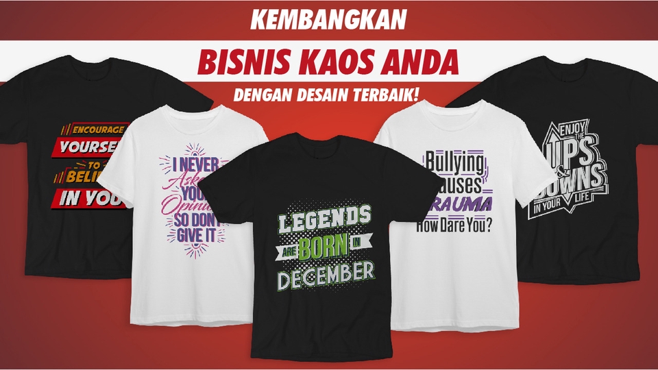 Desain Kaos Custom Tulisan unik estetik dan keren