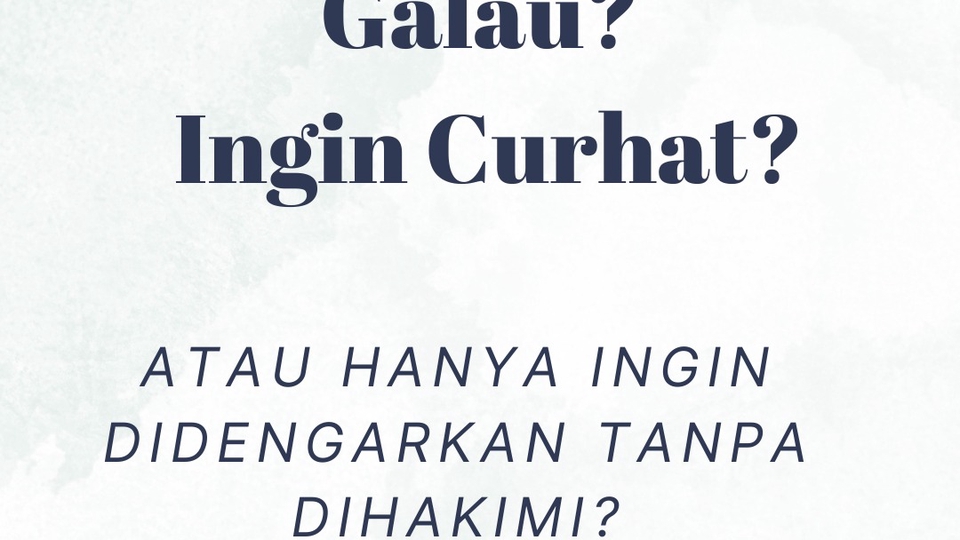 Jasa Curhat (Teman Virtual )