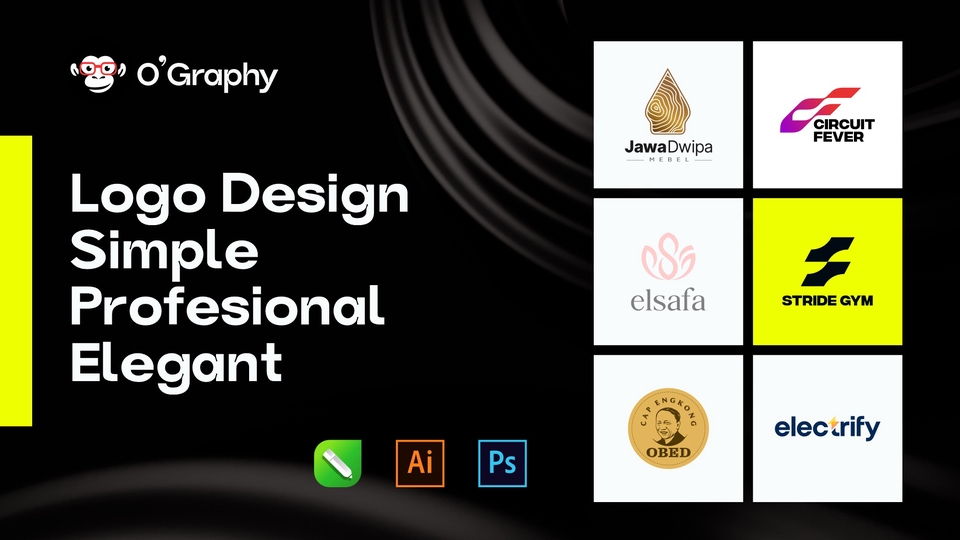 Desain Logo SIMPLE, PROFESIONAL, ELEGANT (100% Original)