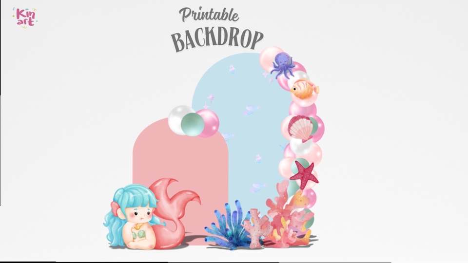 Printable Backdrop Ultah anak