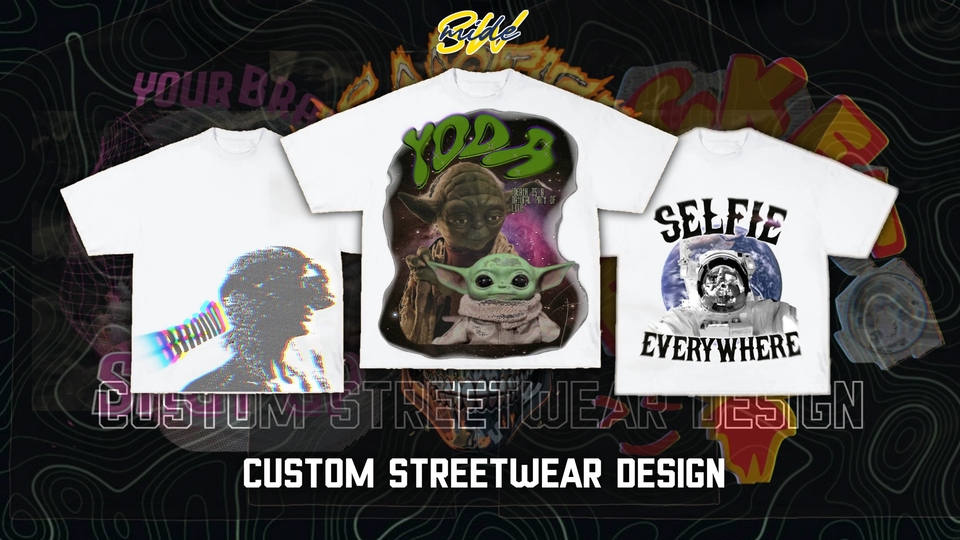 Desain T-Shirt Streetwear Custom