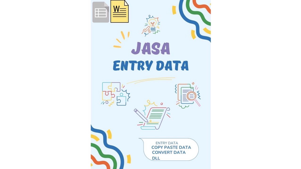 Data Entry, Copy Paste Data, Convert Data.