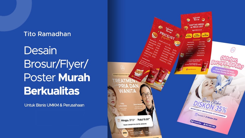 DESAIN BROSUR, FLYER dan POSTER MURAH BERKUALITAS