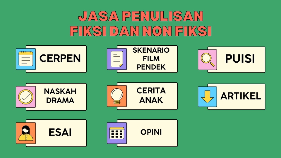 Penulisan Fiksi dan Non Fiksi